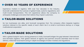 Scanwell Logistics - Leading Logistics Company in India | PDF