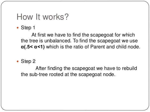 Scapegoat Tree 
