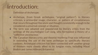 "Scapegoat as an Archetype in Literature” | PPT