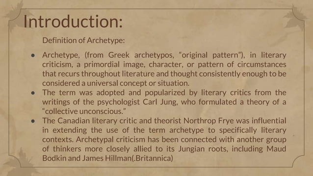 "Scapegoat as an Archetype in Literature” | PPT