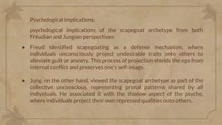 "Scapegoat as an Archetype in Literature” | PPT