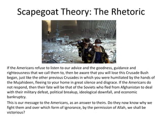 Scapegoat theory & Christianity | PPTX