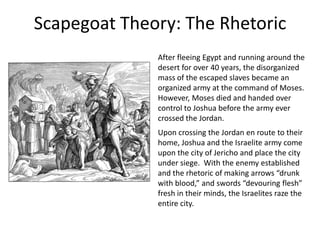 Scapegoat theory & Christianity | PPTX