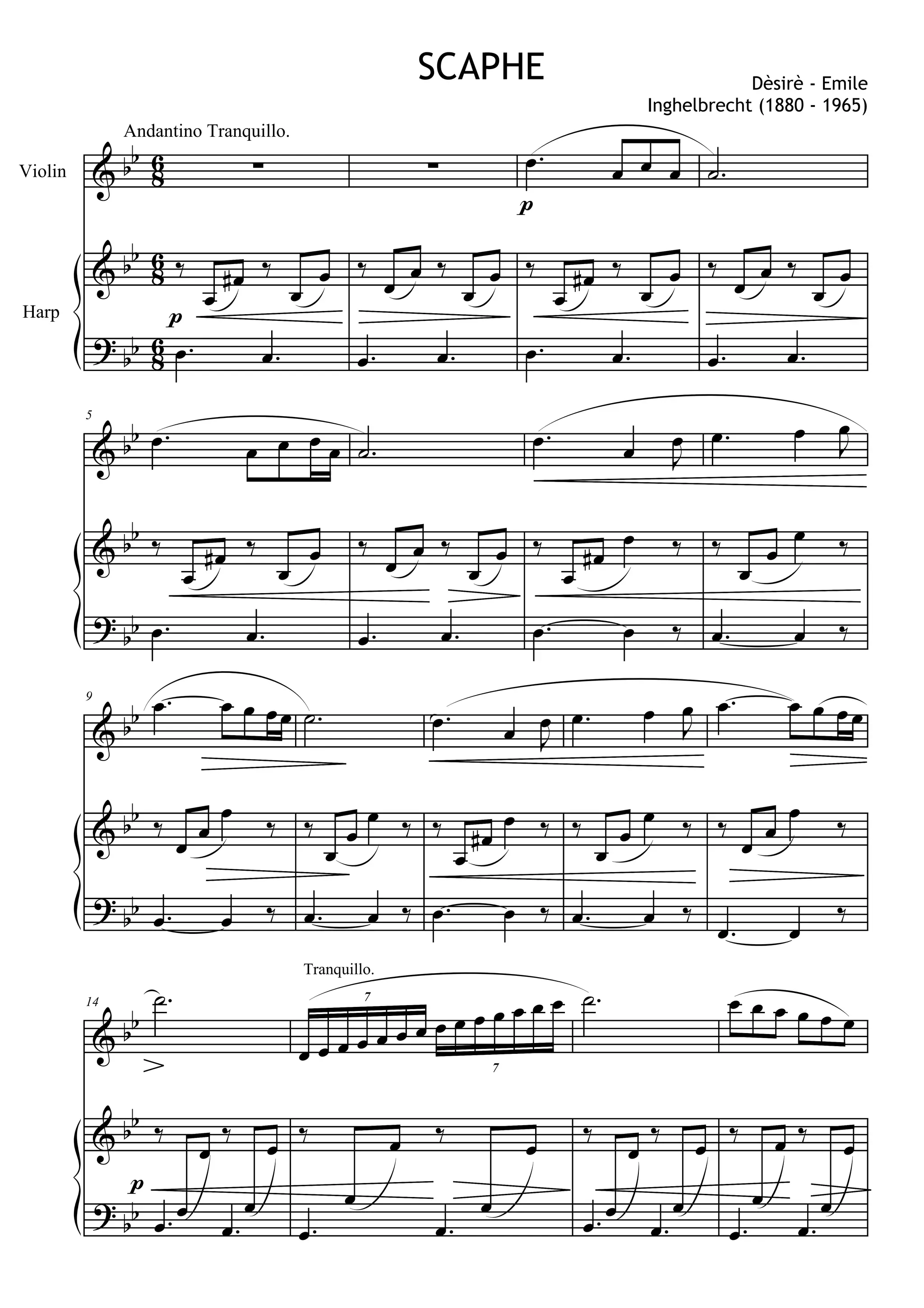 [Scaphe full score] | PDF