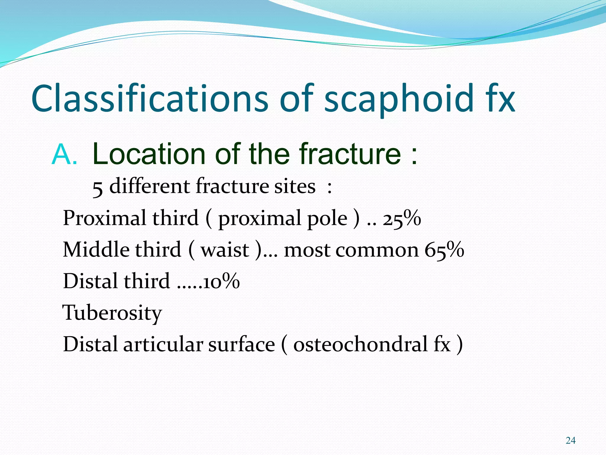 Scaphoid fractures | PPTX