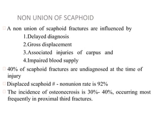 Scaphoid fracture and non union | PPTX
