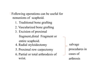 Scaphoid fracture and non union | PPTX