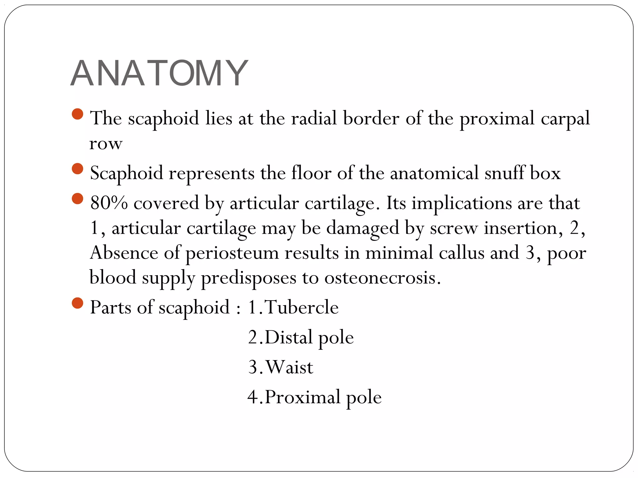 Scaphoid fracture and nonunion | PPT