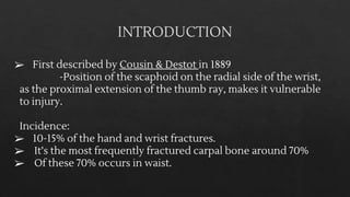 Scaphoid fracture and perilunate dislocation | PDF