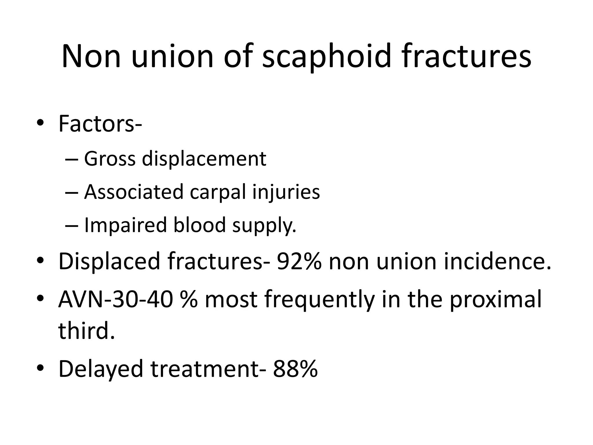 Scaphoid fractures and non union | PPTX