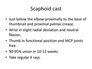Scaphoid fractures and non union | PPTX