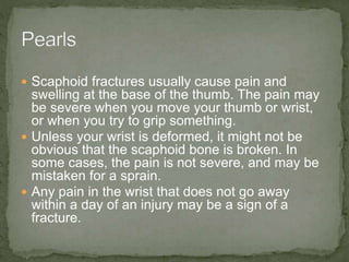Scaphoid fracture Power Point | PPTX