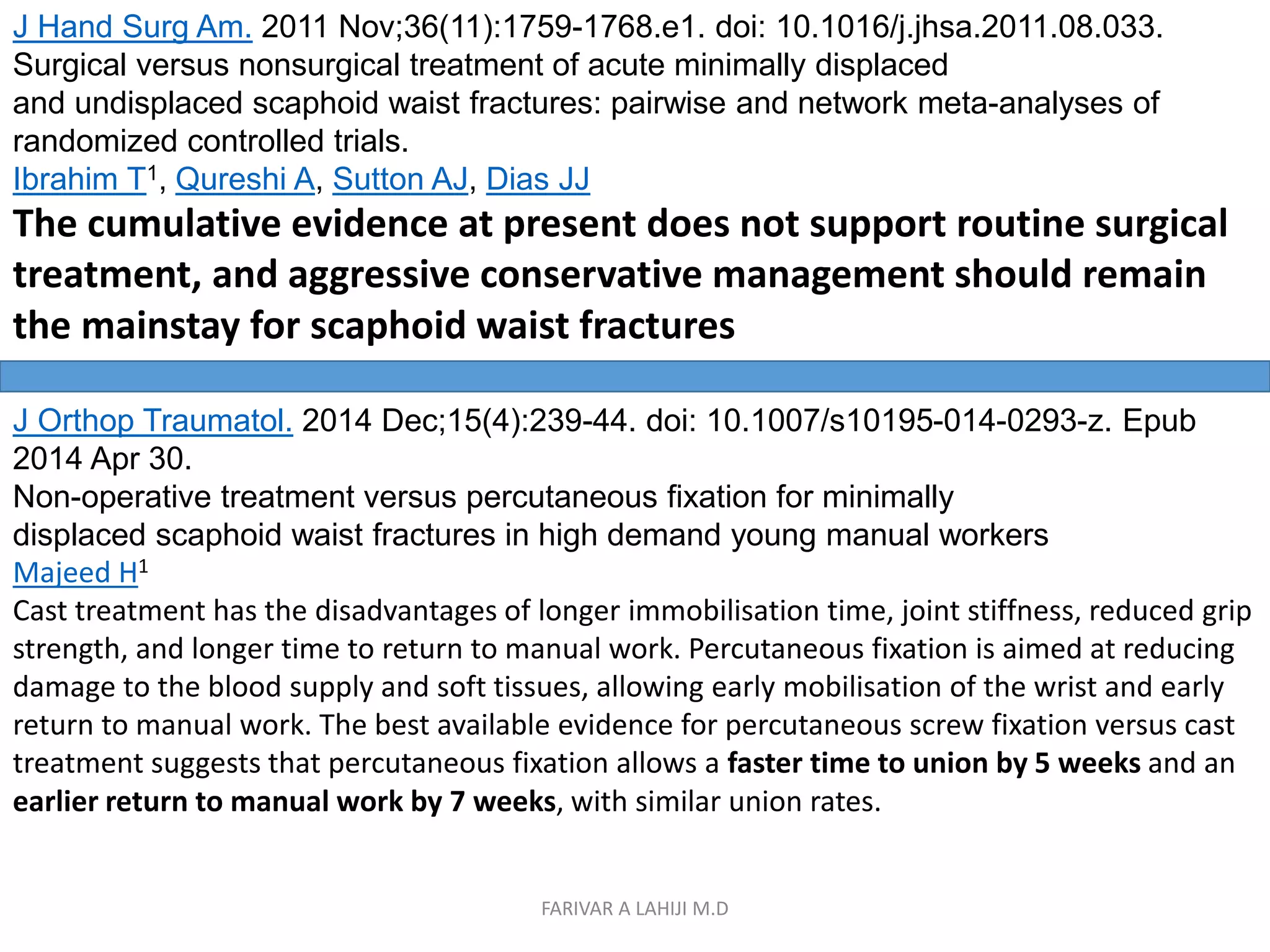 Scaphoid fracture | PPTX