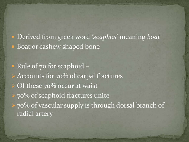 Scaphoid Fractures_UTSAV | PPTX | Death, Injury, or Military Conflict ...
