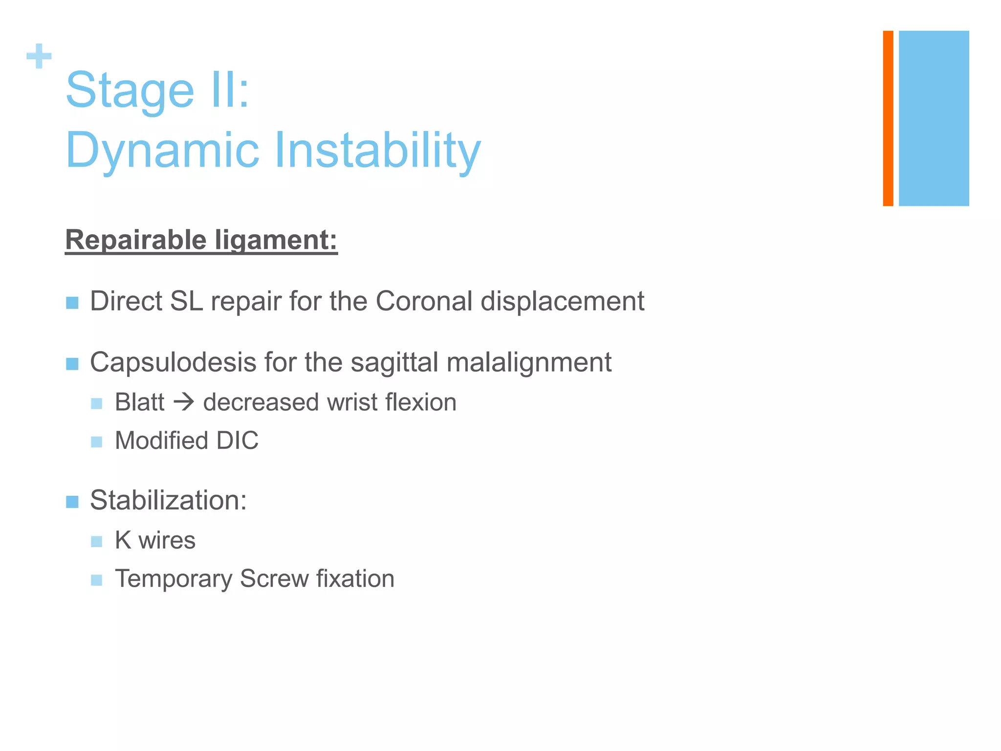Scapholunate injuries part 2 - by Hussain Algawahmed | PPTX