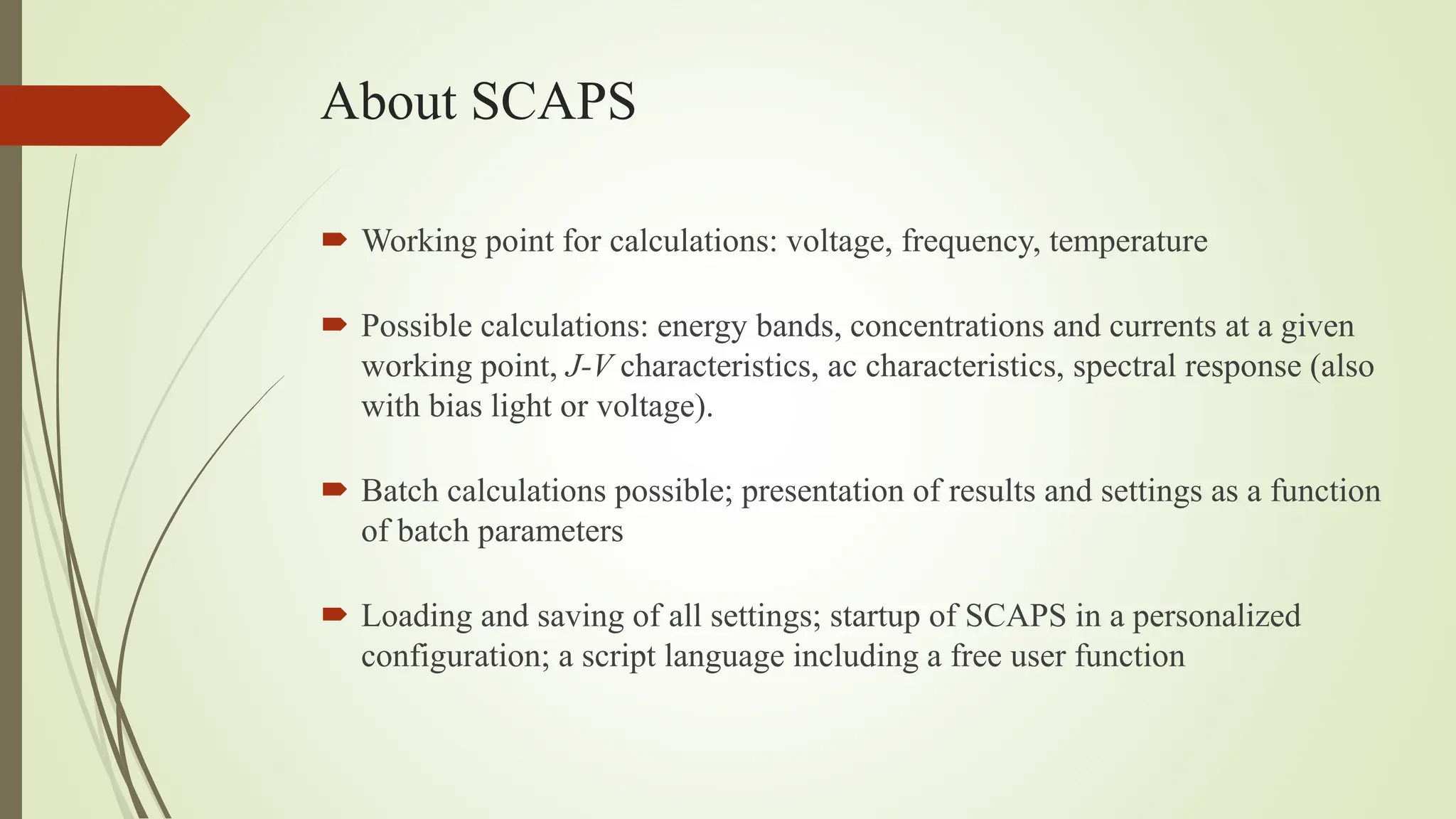 Tutorial On Scaps 1d Simulation Tool Pptx