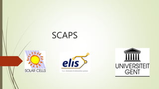 Tutorial on SCAPS-1D simulation tool.pptx