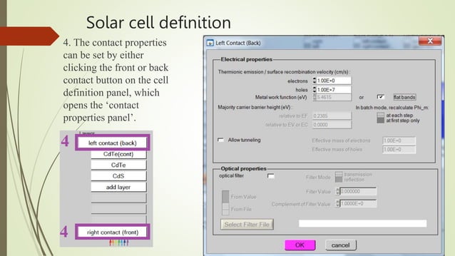 Tutorial On Scaps 1d Simulation Tool Pptx