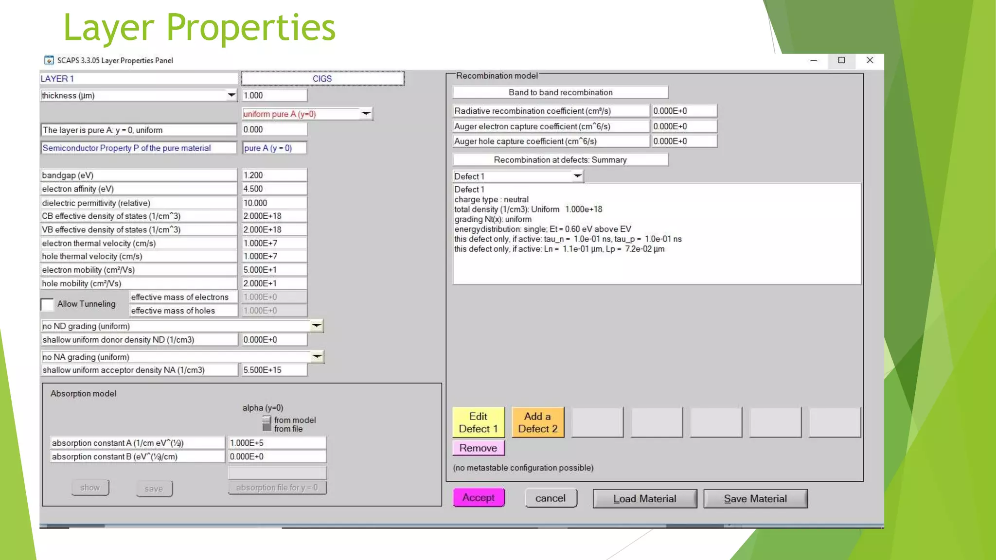 Solar cell Modeling with Scaps 1-D | PPTX