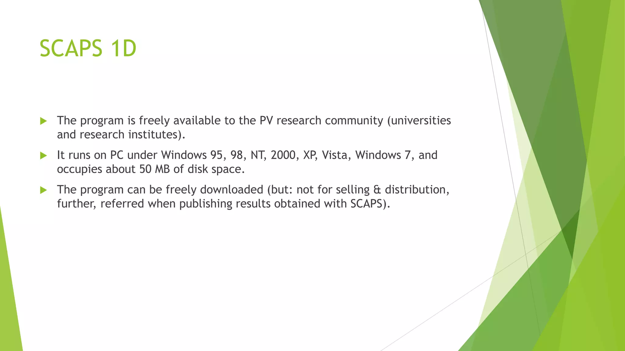 Solar cell Modeling with Scaps 1-D | PPTX