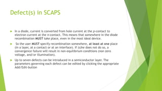 Solar cell Modeling with Scaps 1-D | PPTX