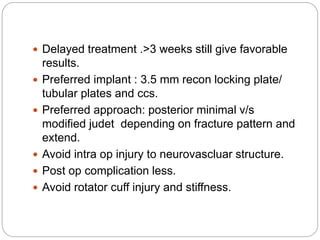 Scapula fracture diagnosis and management | PPTX
