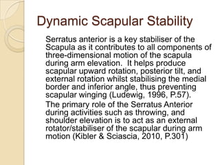 Scapular dyskinesis | PPTX