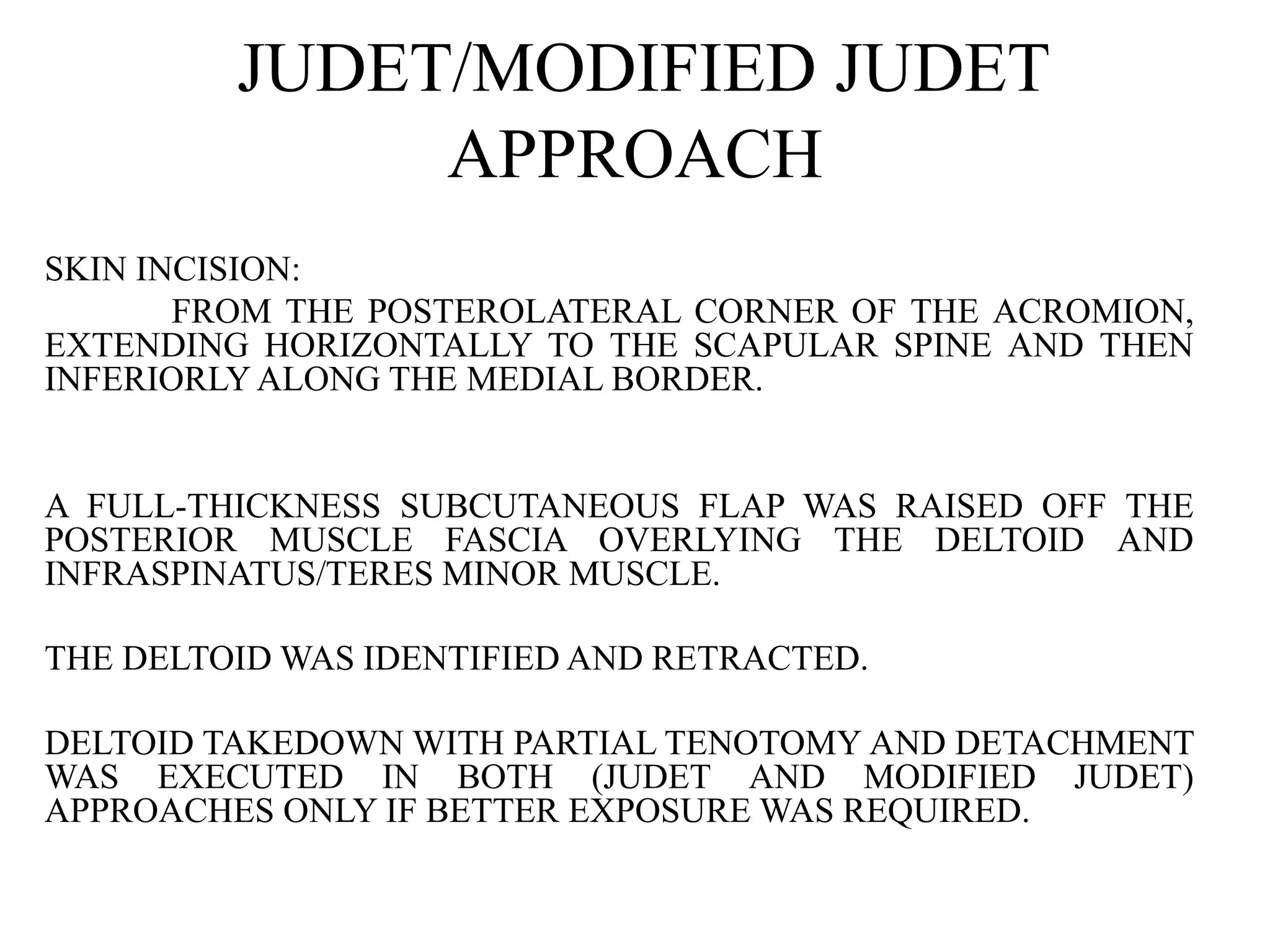 Scapula surgical approaches ppt | PPTX