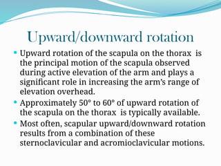 SCAPULOTHORACIC JOINT.pptx powerpoint presentation | PPTX
