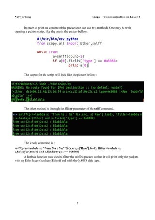 Scapy - communication on Layer2 | PDF