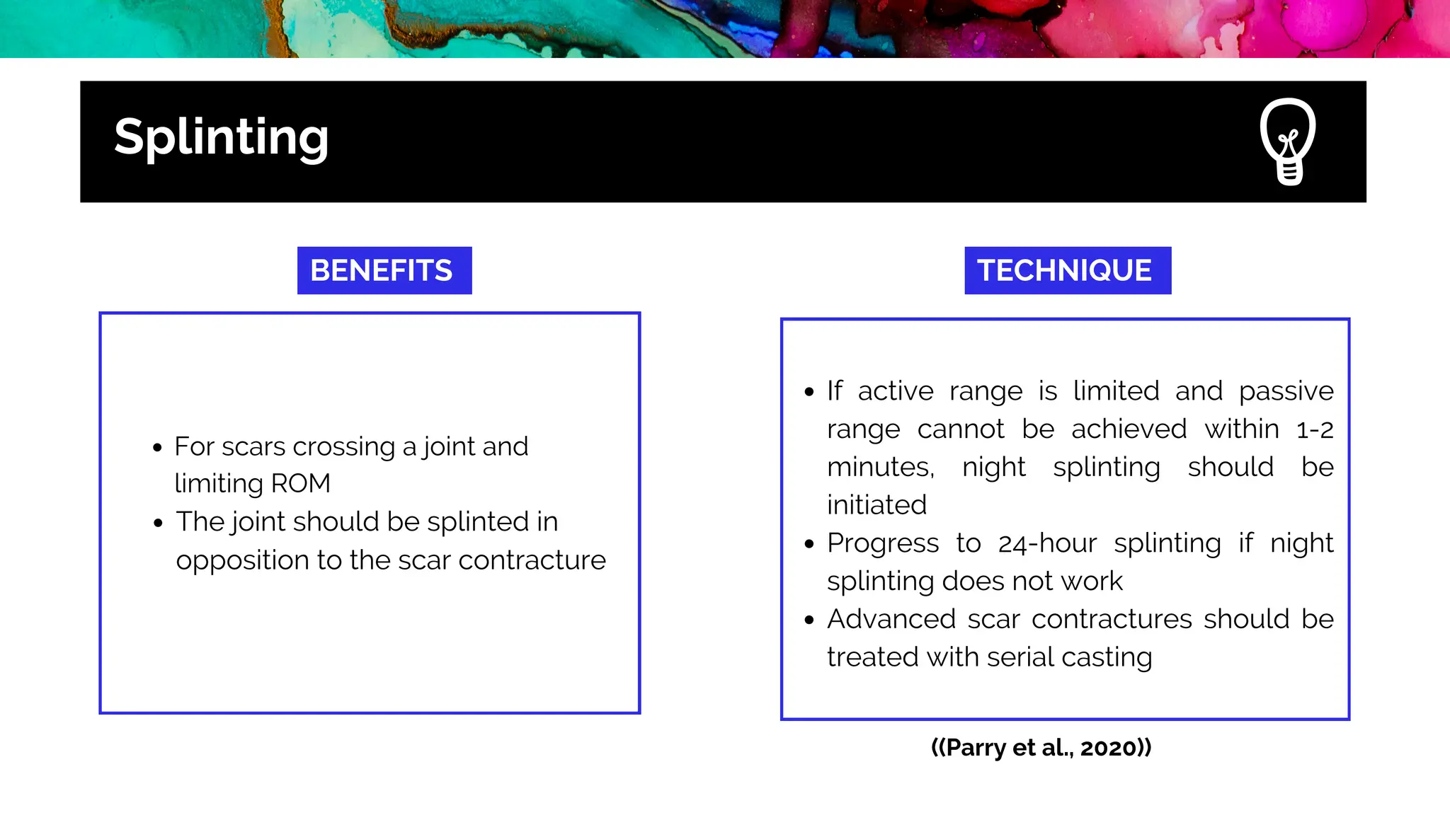 Burn and Scar management in occupational therapy | PDF
