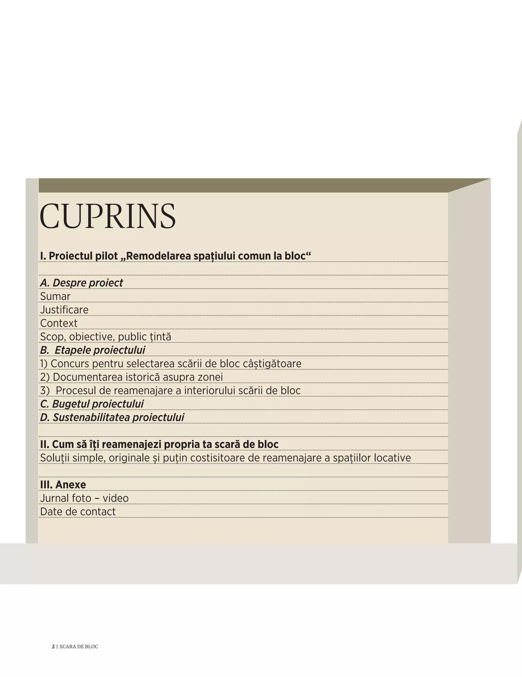 Scara de bloc - cum sa remodelezi cultural o scara de bloc | PDF