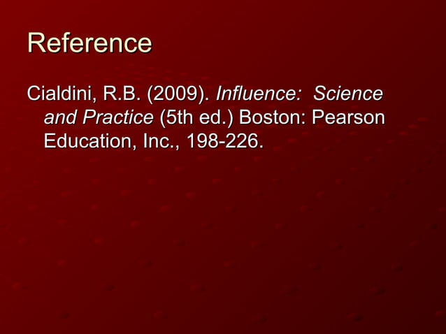 Scarcity chapter 7 cialdini feb 2011 | PPT