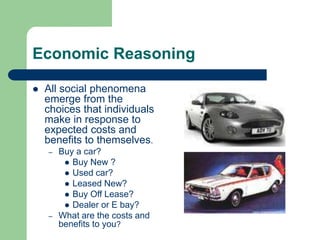 Scarcity___Choice__and_Economic_Reasoning_for Chapt 1.ppt | Business ...