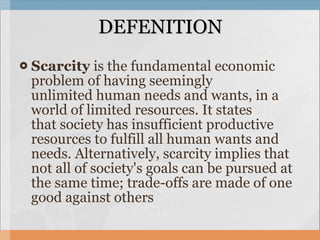 Scarcity project | PPT