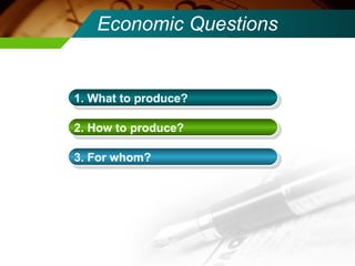 Scarcity, wants, & needs | PPT