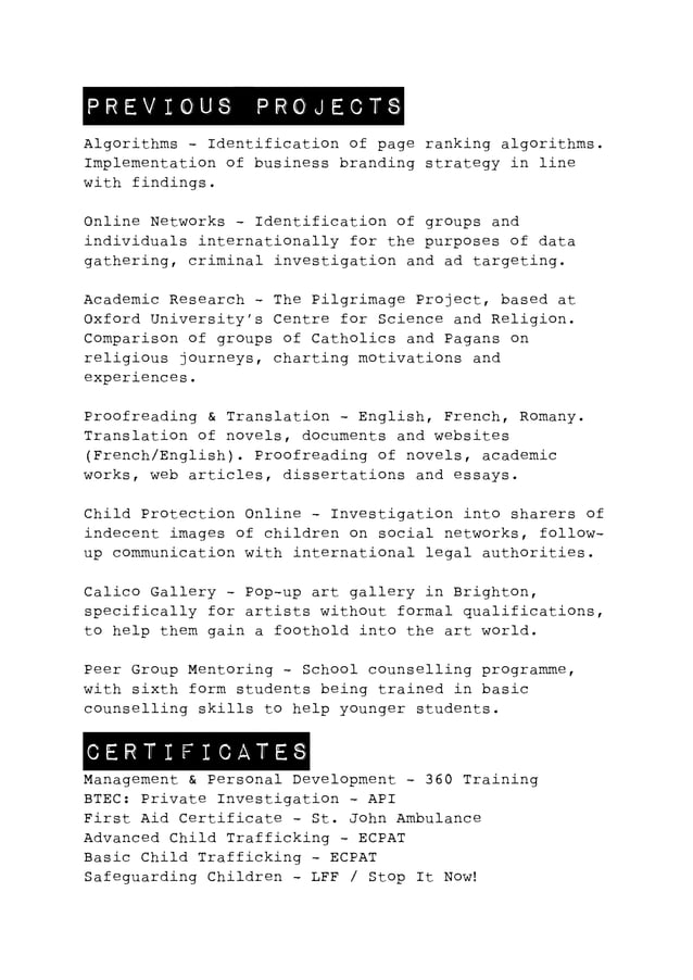 Scar cv | PDF | Resume Writing and Advice | Job Search