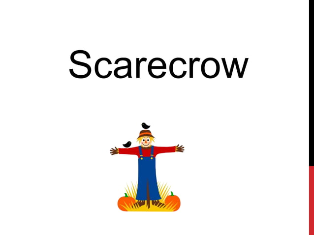 Scarecrow vocabulary | PPTX