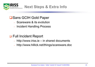 Scare Ware From Ireland | PPT