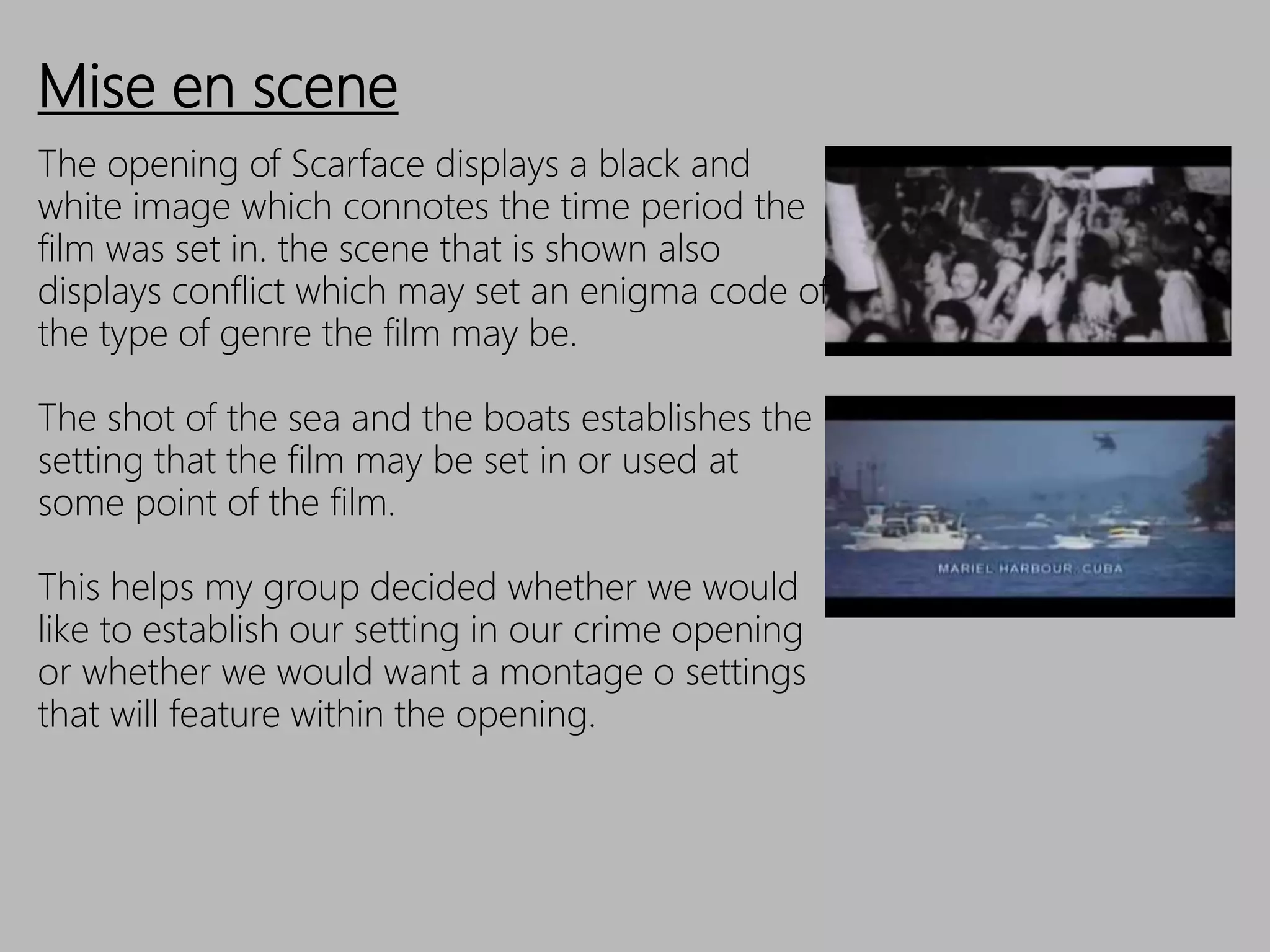 Scarface opening | PPTX