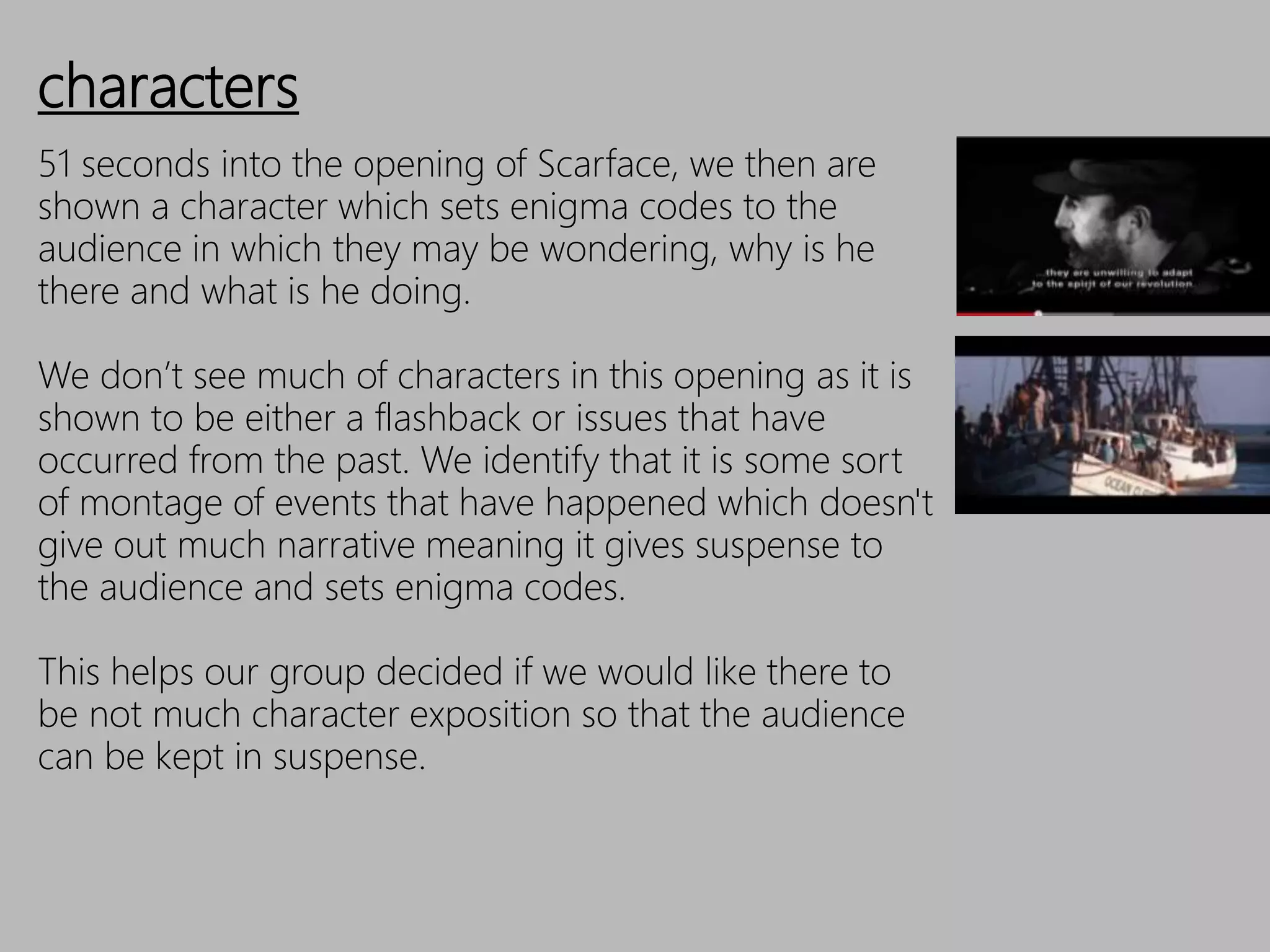 Scarface opening | PPTX