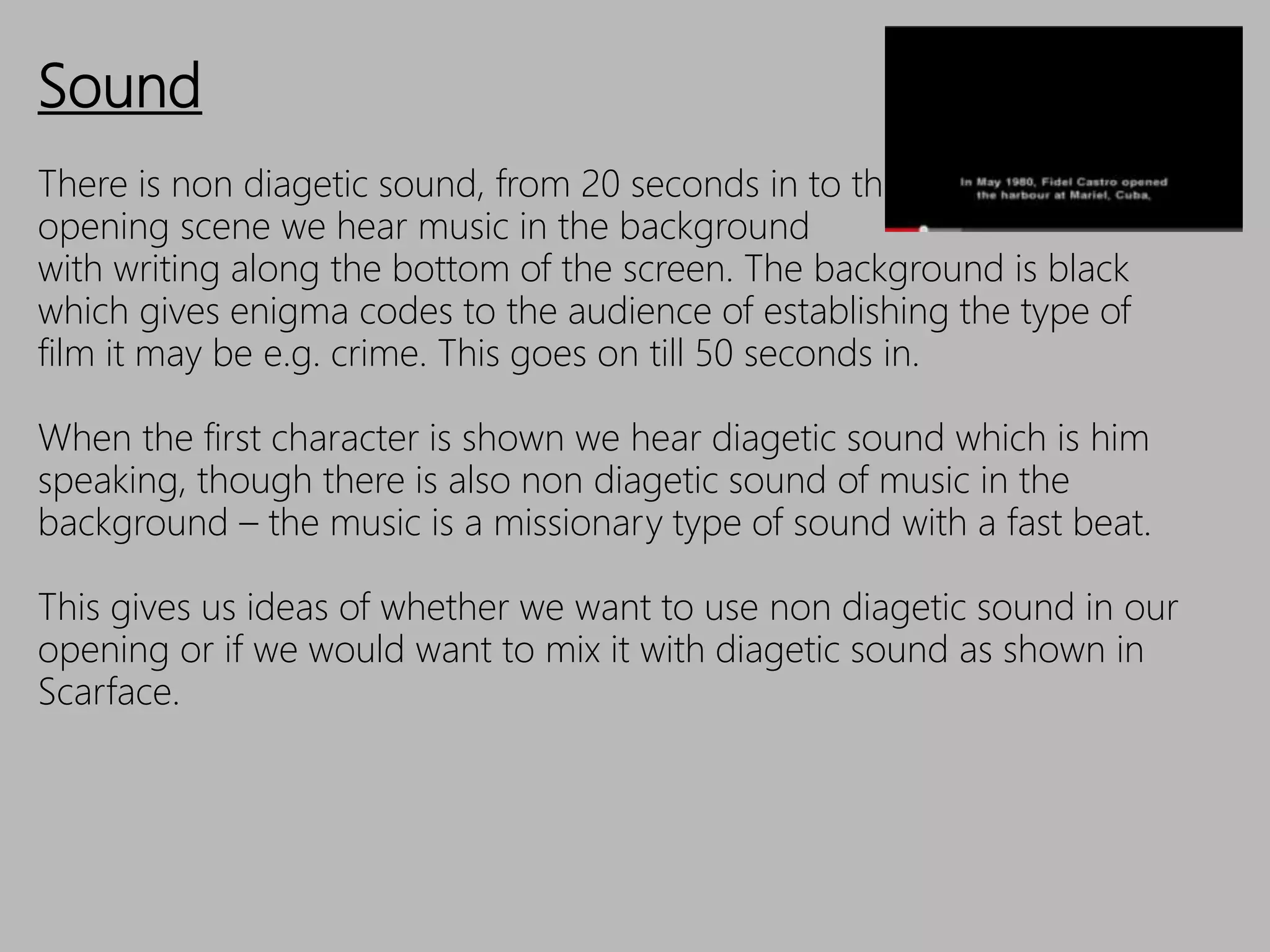 Scarface opening | PPTX