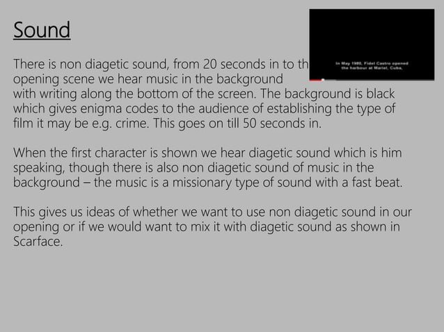 Scarface opening | PPTX