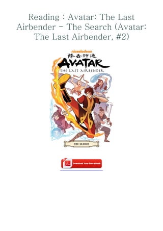 Avatar The Search Book