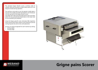 MERAND Mécapâte. Scoring Line. | PDF