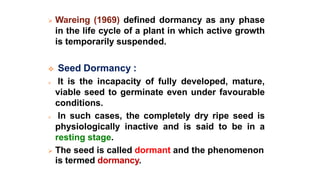 Scarification and stratification of seeds | PPTX