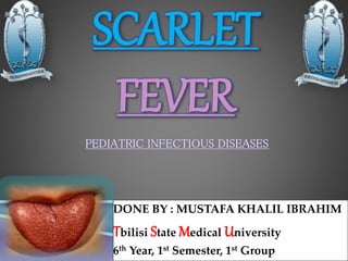 Scarlet fever ( infectious diseases ) | PPTX