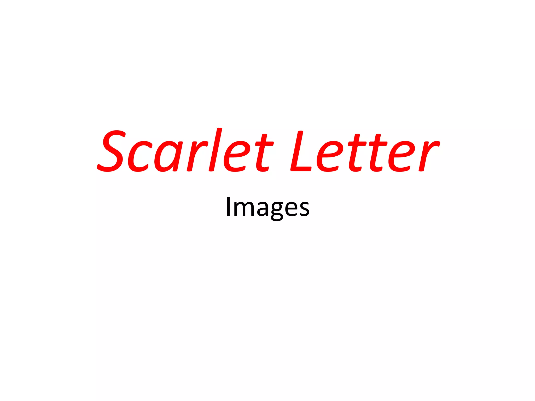Scarletletter cartoons | PPTX