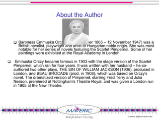 Scarlet pimpernel book review | PPT