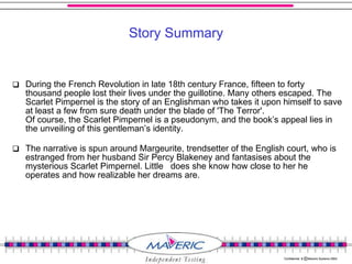 Scarlet pimpernel book review | PPT